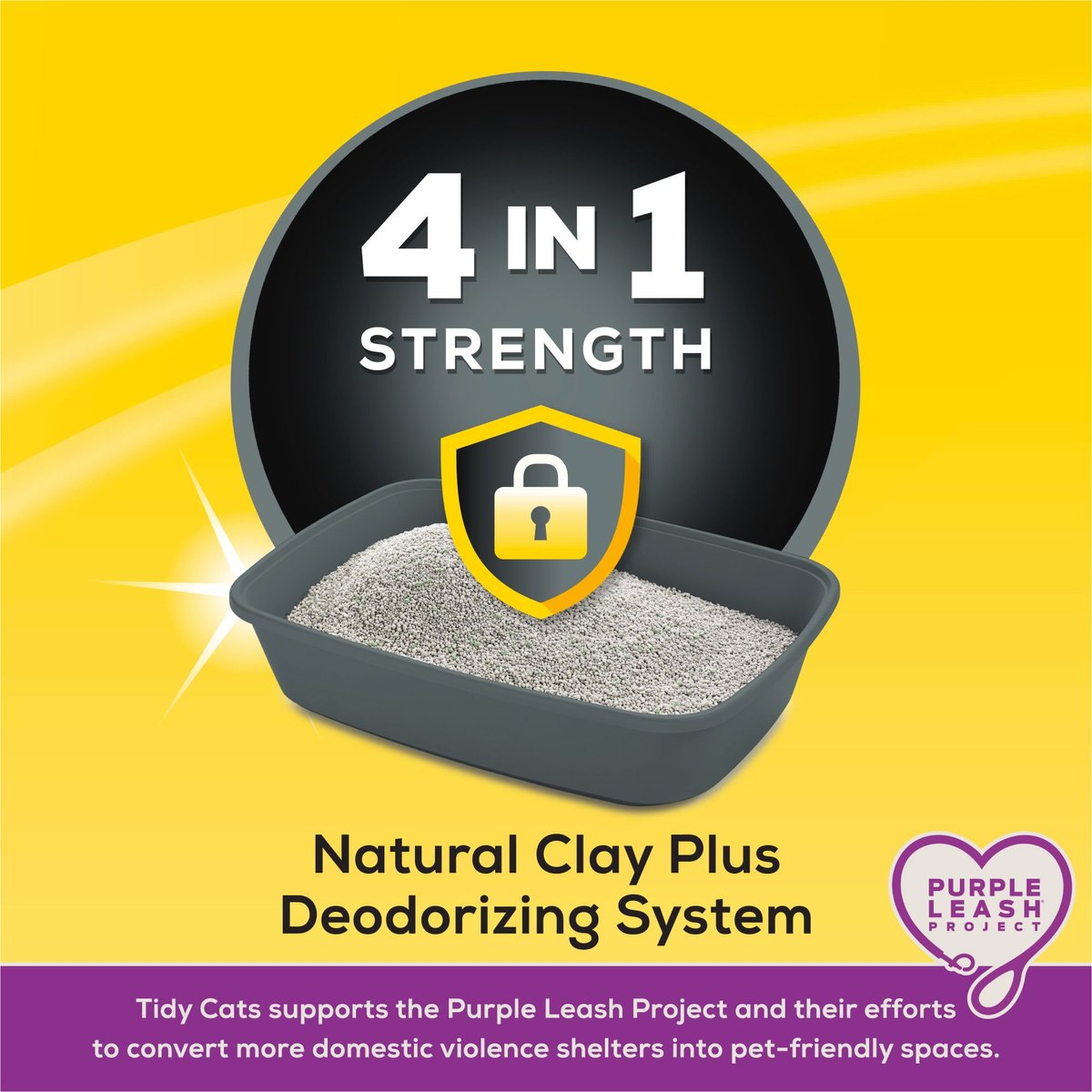TIDY CATS 4-in-1 Scented Clumping Clay Cat Litter, 35-lb pail, bundle ...
