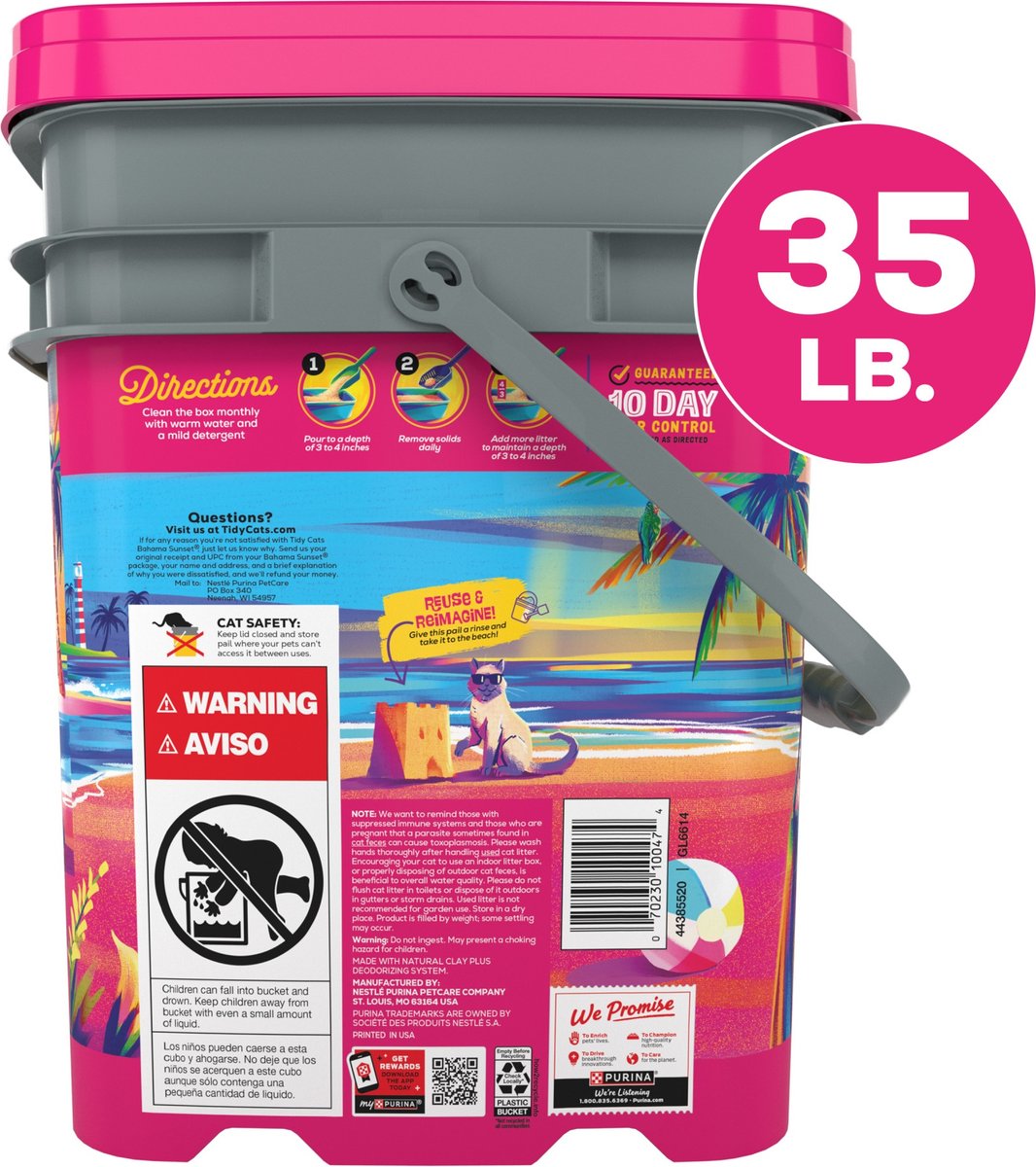 TIDY CATS Bahama Sunset Odor Control Formula Scented Clumping Cat ...