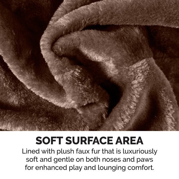 Discontinued - TIGER TOUGH Scratching Post 22.5-in Faux Fur Cat Tree ...