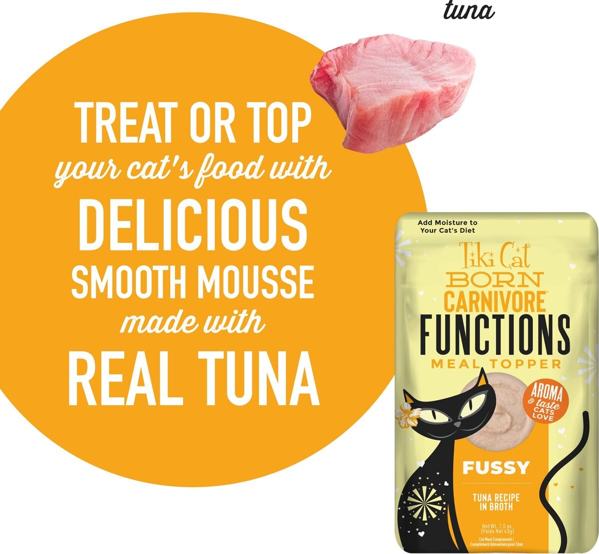 Out of Stock - TIKI CAT Born Carnivore Fussy Functional Cat Food Topper ...