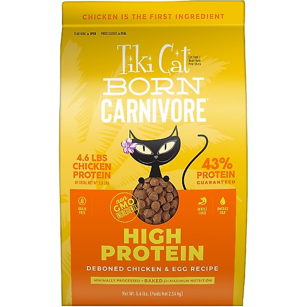 TIKI CAT Born Carnivore High Protein Deboned Chicken & Egg Dry Cat Food ...