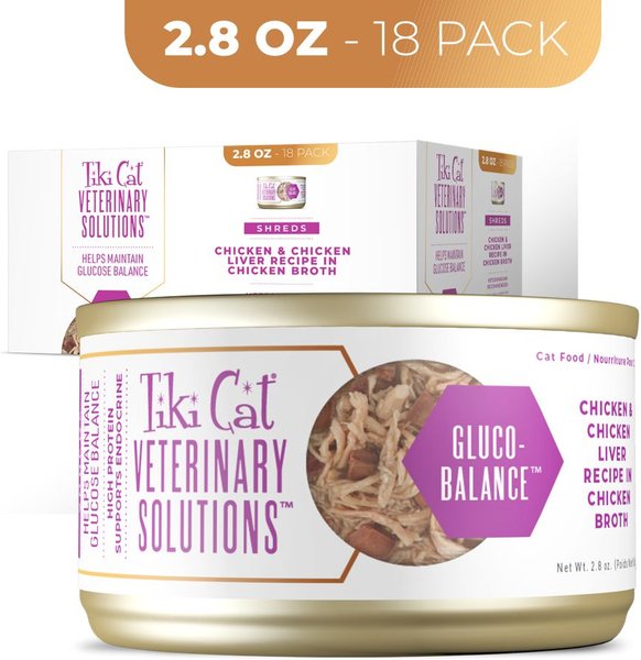 TIKI CAT VETERINARY SOLUTIONS Gluco-Balance Chicken & Chicken Liver ...