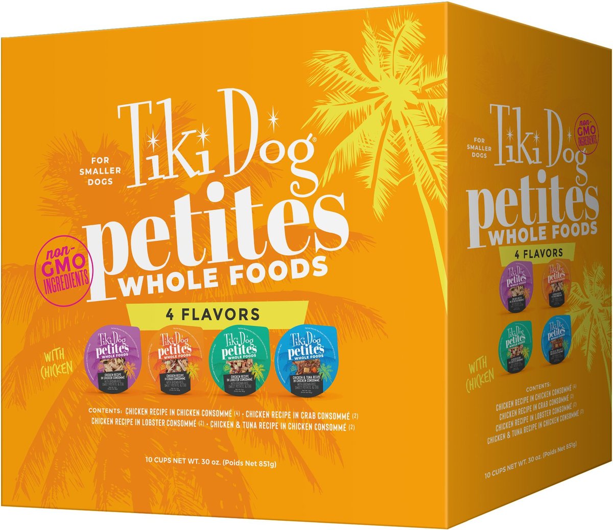 TIKI DOG Petites Whole Foods Variety Pack Adult NON GMO Wet Dog Food, 3 ...