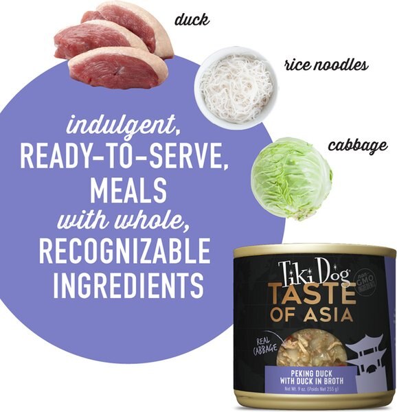 TIKI DOG Taste of the World Asia NON GMO Peking Duck with Duck in Broth ...