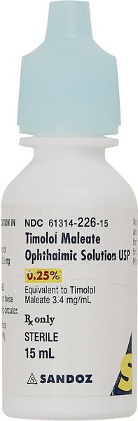 Out of Stock - TIMOLOL Maleate (Generic) Ophthalmic Solution 0.25%, 15 ...