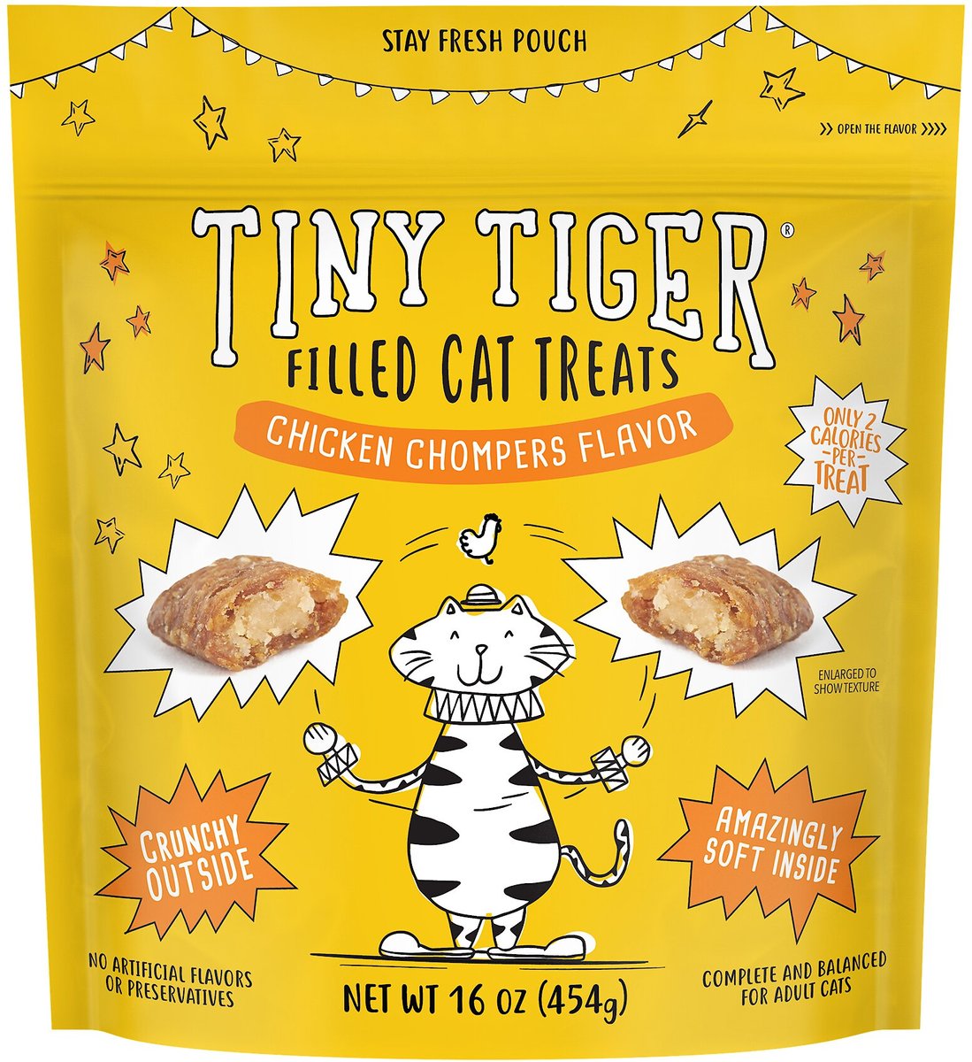 Out of Stock - TINY TIGER Chicken Chompers Flavor Filled Crunchy Cat ...