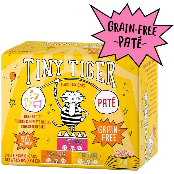 TINY TIGER Grain-Free Chunks in Gravy Beef & Poultry Recipes Variety ...