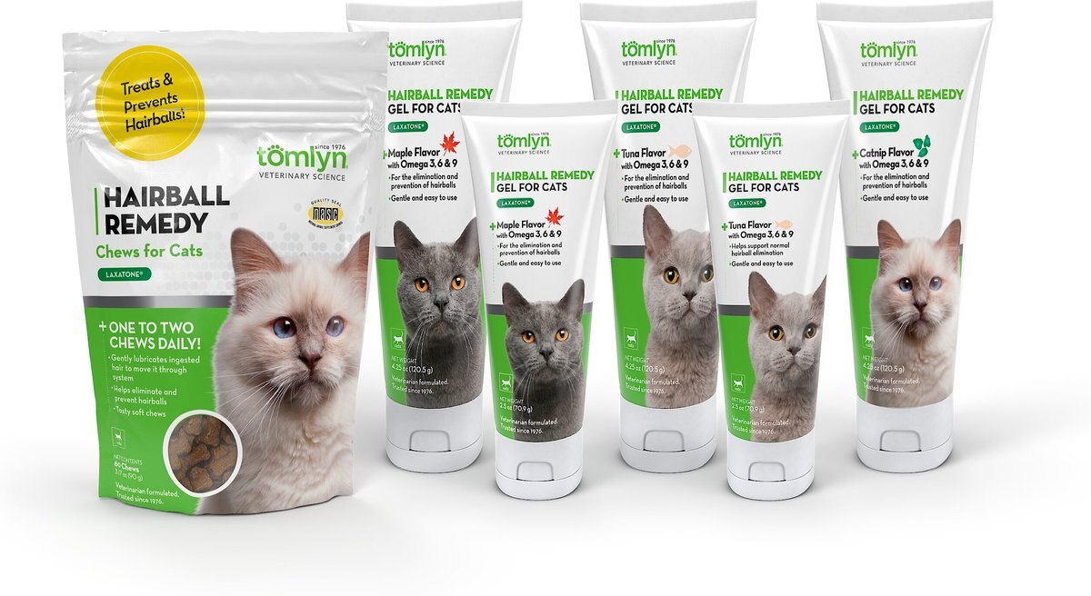 TOMLYN Laxatone Catnip Flavored Gel Hairball Control Supplement for ...