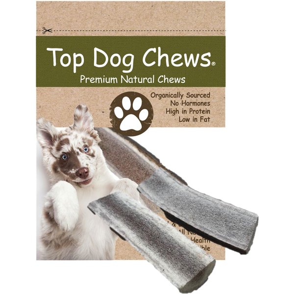 TOP DOG CHEWS Elk Antler Split Dog Treats, Large, case of 2 - Chewy.com