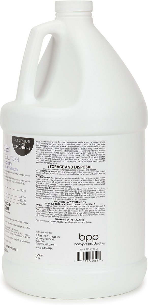 TOP PERFORMANCE 256 Disinfectant & Deodorizer, 1-gallon bottle ...