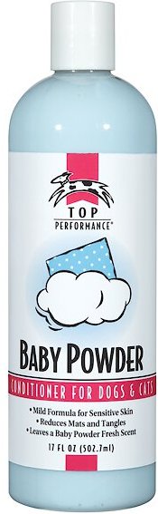 TOP PERFORMANCE Baby Powder Dog & Cat Conditioner, 17-fl oz bottle ...