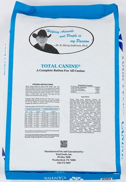 TOTAL FEEDS Total Canine Dog Food, 30-lb bag - Chewy.com