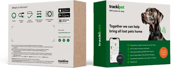 TRACKI TrackiPet Smart GPS Dog Tracker, Slate - Chewy.com