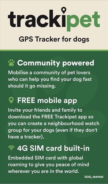 TRACKI TrackiPet Smart GPS Dog Tracker, Slate - Chewy.com