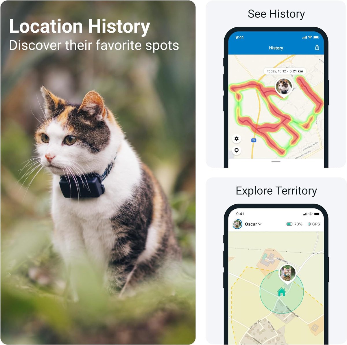 TRACTIVE Cat Mini GPS Tracker & Activity Monitor, Black - Chewy.com