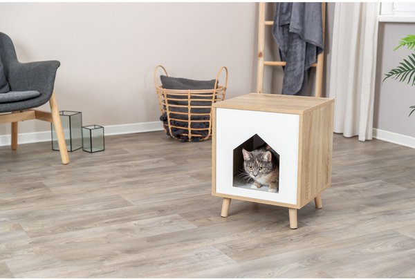 TRIXIE Isa Indoor Hideaway Cave Cat Condo, Brown - Chewy.com