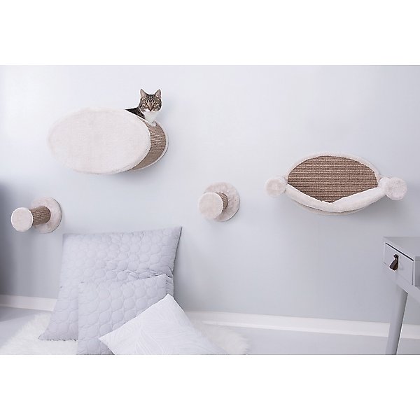 TRIXIE Lounger Wall Mounted Cat Shelves, Brown - Chewy.com