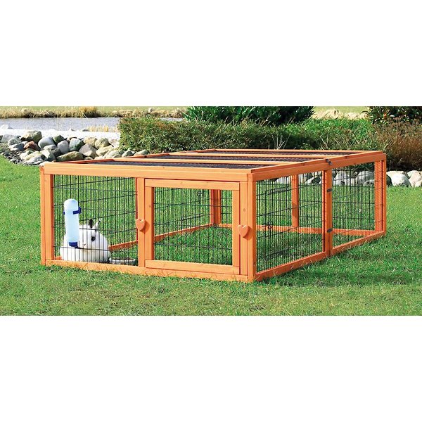 TRIXIE Natura Outdoor Run Rabbit Cage with Covered Top, Large - Chewy.com