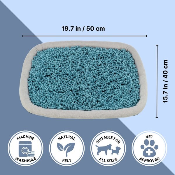 TRIXIE Snuffle & Seek Plate, Sniff Mat, Interactive Feeding Game, Slow ...