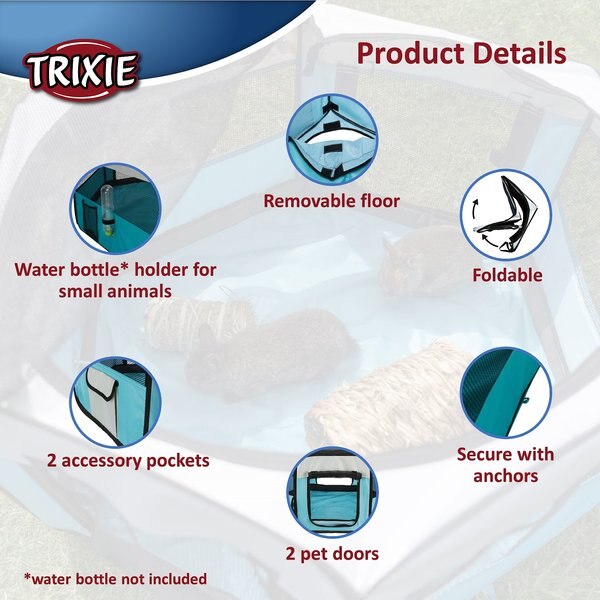 TRIXIE Soft Sided Portable Rabbit Playpen, Medium - Chewy.com
