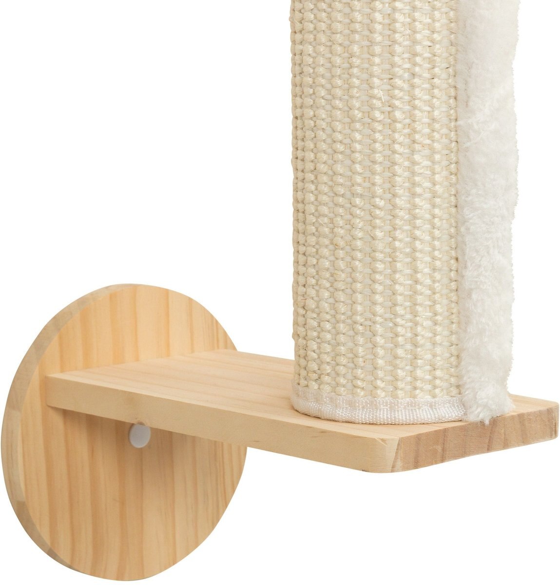 TRIXIE Wall Set 1 - Wall Mount Cat Scratching Post with Perch, Natural ...