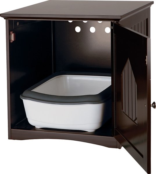TRIXIE Wooden Cat Home & Litter Box Cover, Brown - Chewy.com