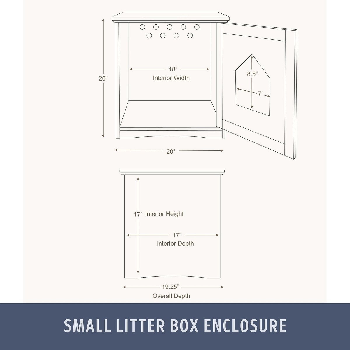 TRIXIE Wooden Cat Home & Litter Box Cover, White - Chewy.com