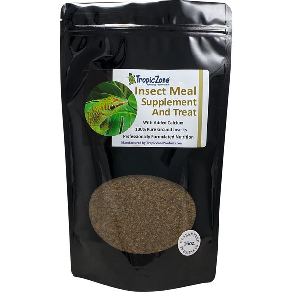 TROPICZONE Insect Meal Supplement & Treat Reptile Food, 16-oz bottle ...