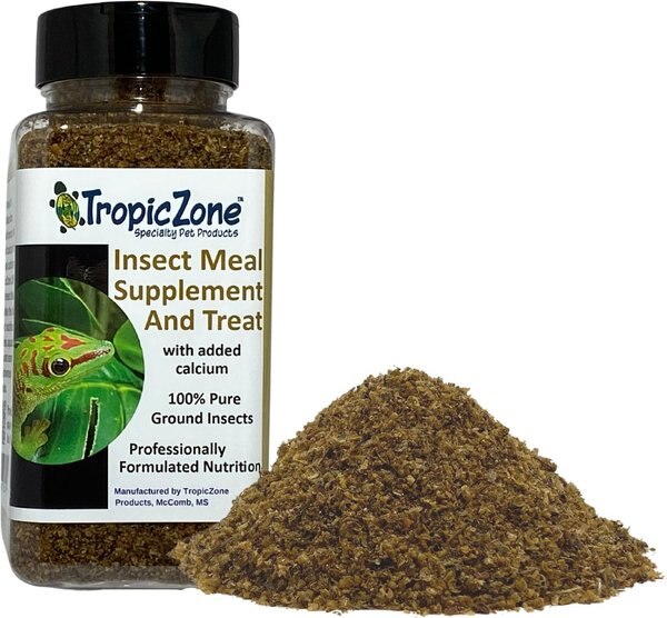 TROPICZONE Insect Meal Supplement & Treat Reptile Food, 6-oz bottle ...