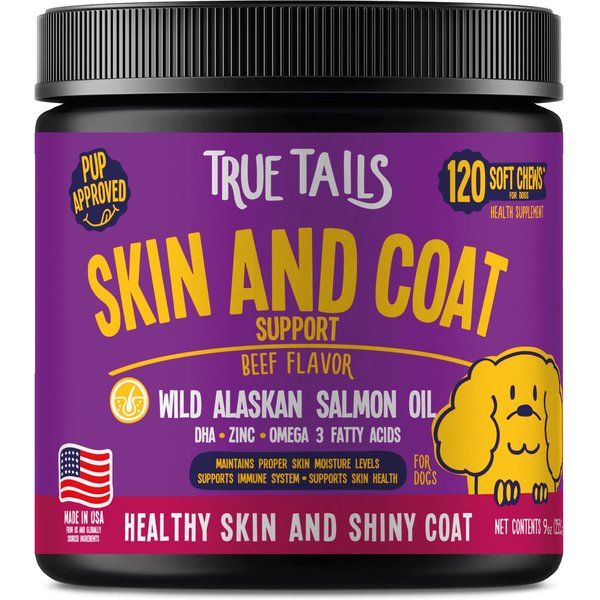 LEGITPET Alaskan Salmon Oil Omega-3 Soft Chew Skin & Coat Supplement ...