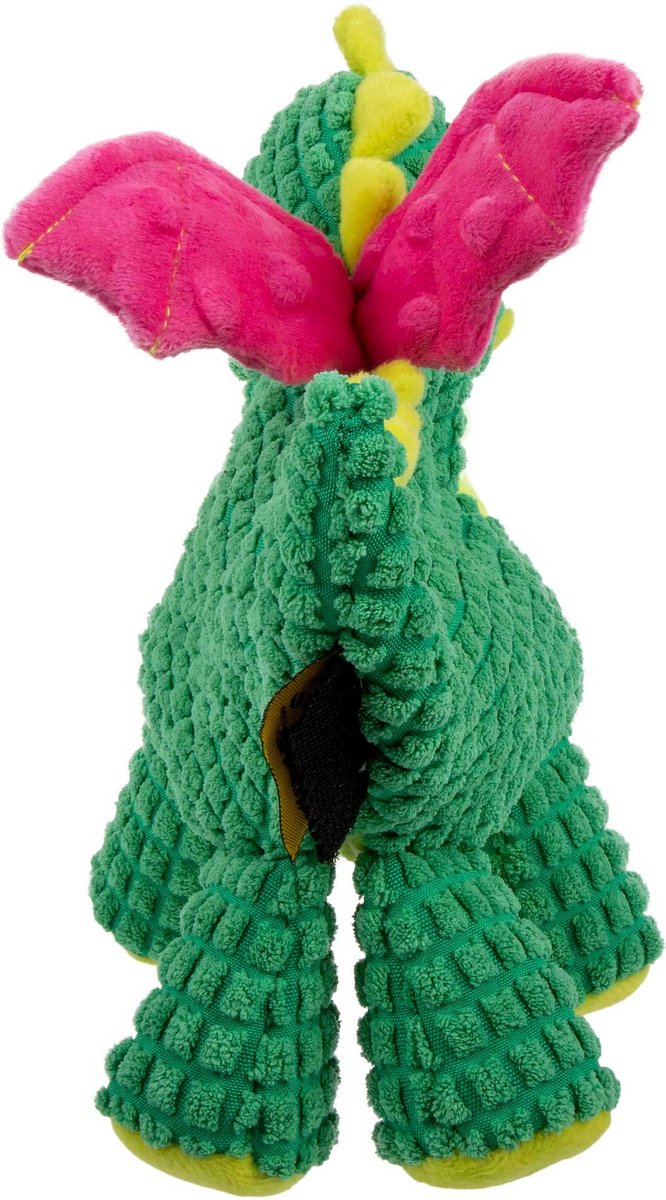 TRUSTYPUP Gentle Giant Dragon Tough Squeaky Dog Chew Toy, Green, Large ...