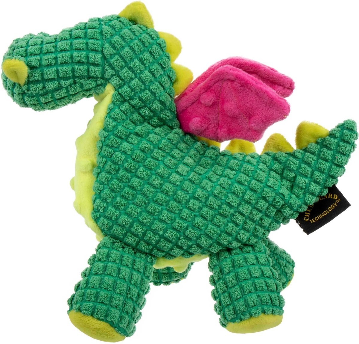 TRUSTYPUP Gentle Giant Dragon Tough Squeaky Dog Chew Toy, Green, Large ...