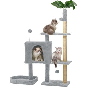 Out of Stock - TSCOMON 52-in Plush Cat Tree with Hammock, Toy & Sisal ...