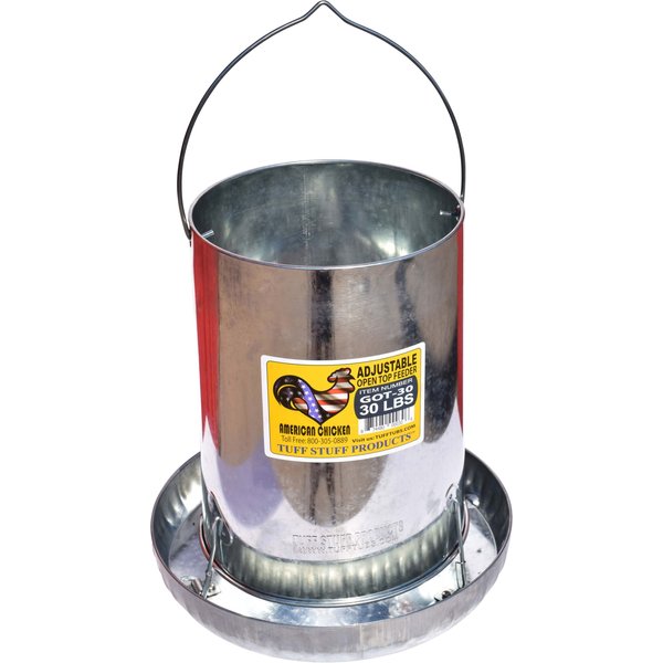 TUFF STUFF PRODUCTS-galvanized Open Top Feeder Adjustable Hanging ...