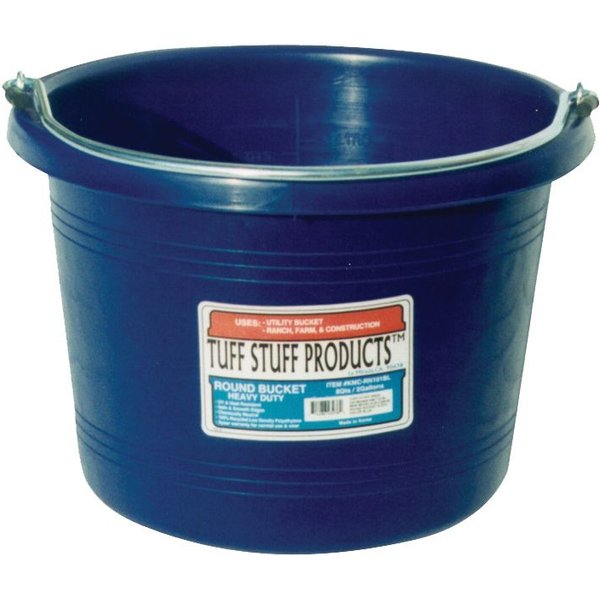 TUFF STUFF PRODUCTS Heavy Duty Round Bucket Farm Animal Feeder, 8-qt ...