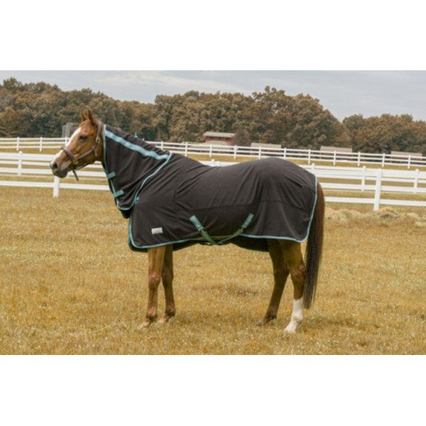 TUFFRIDER Hybrid Standard Neck Horse Cooler Sheet, Navy, 72-in - Chewy.com