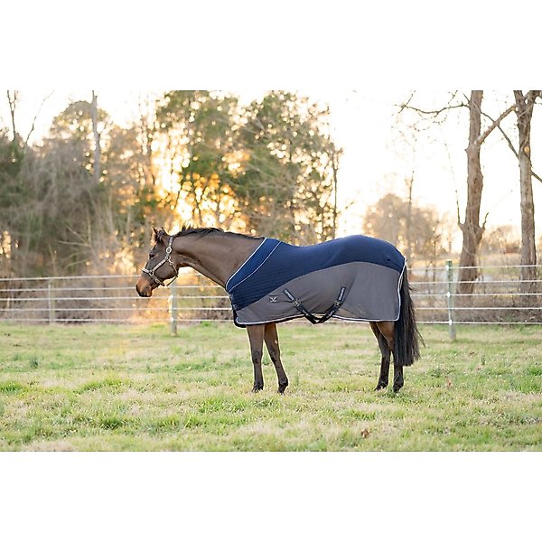 TUFFRIDER Waffle Weave Standard Neck Horse Cooler Sheet, Navy, 72-in ...