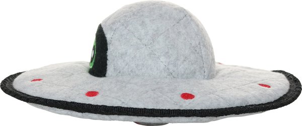 TUFFY'S Alien UFO Squeaky Plush Dog Toy, Grey - Chewy.com