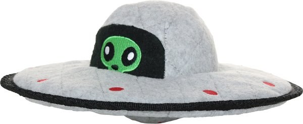 TUFFY'S Alien UFO Squeaky Plush Dog Toy, Grey - Chewy.com