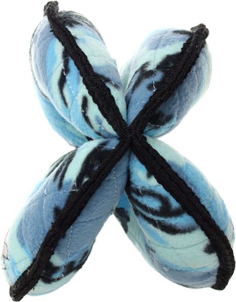 TUFFY'S Ultimate 4-Way Ring Squeaky Plush Dog Toy, Camo Blue - Chewy.com