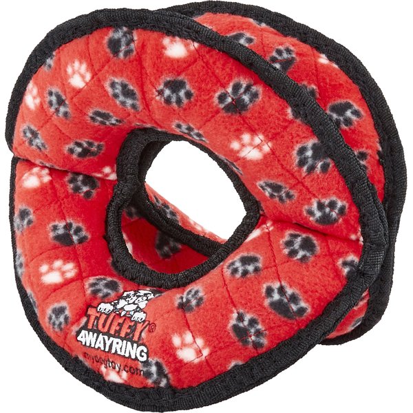 TUFFY'S Ultimate Tug-O-War Squeaky Plush Dog Toy, Red Paws - Chewy.com