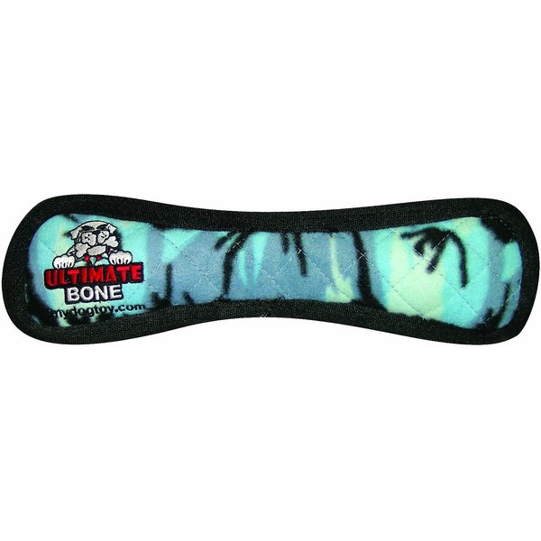 TUFFY'S Ultimate Ring Squeaky Plush Dog Toy, Yellow Bones - Chewy.com