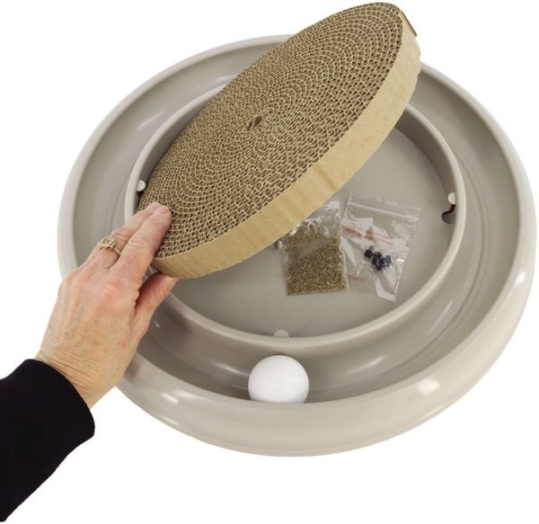 Out of Stock - TURBO Cat Scratcher Eco Toy with Catnip, Grey - Chewy.com