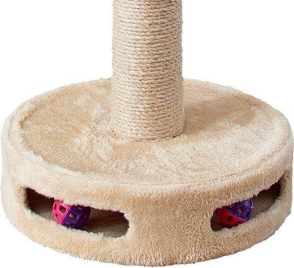 TWO BY TWO Coconut 30-in Jute Scratching Post Cat Scratcher - Chewy.com