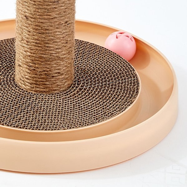 TWO BY TWO Pecan 30-in Jute Scratching Post Cat Scratcher - Chewy.com