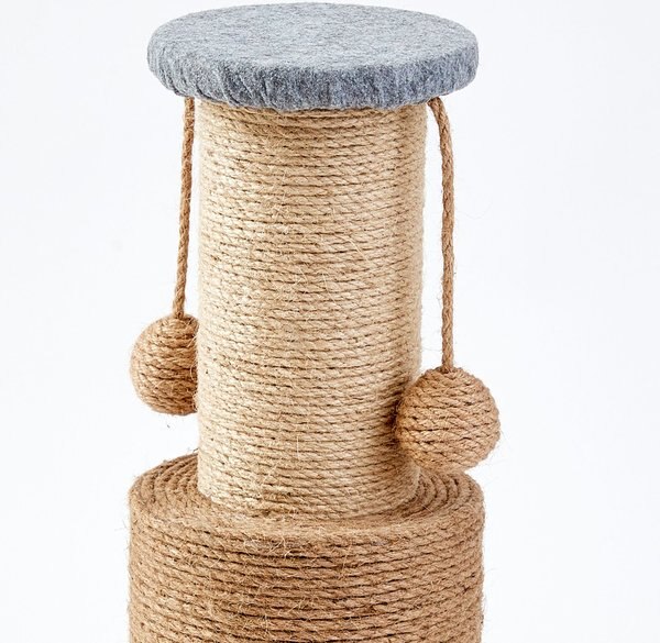 TWO BY TWO Pistachio 19-in Jute Scratching Post Cat Scratcher - Chewy.com