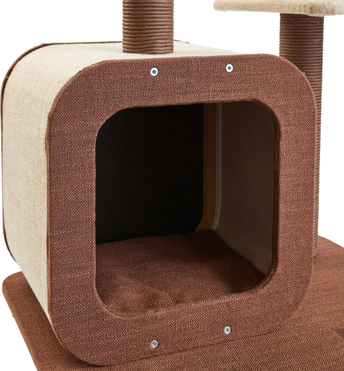 Out of Stock - TWO BY TWO The Redwood 53-in Cat Tree & Condo, Beige ...