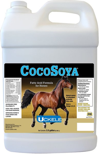 UCKELE CocoSoya Fatty Acid Formula Liquid Horse Supplement, 2.5-gal ...