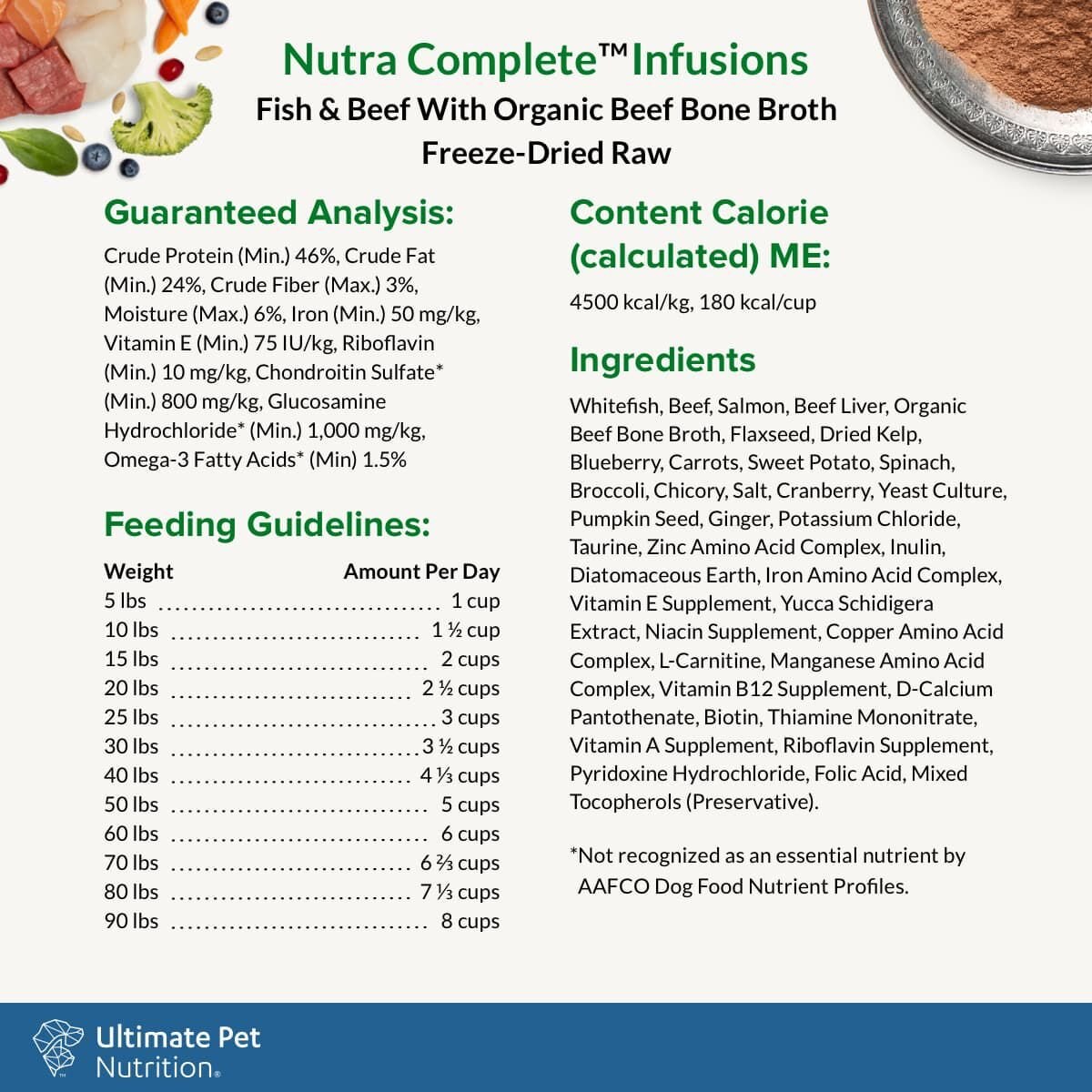 ULTIMATE PET NUTRITION Nutra Complete Plus Bone Broth Fish & Beef Grain ...