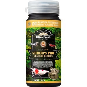 ULTRA FRESH Pro Seafood Patties Shrimp Food, 2.05-oz jar - Chewy.com